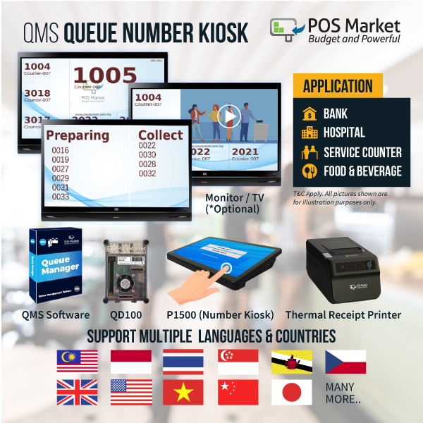QMS Queue Number Kiosk Queue System QMS Queue Number Kiosk Queue System